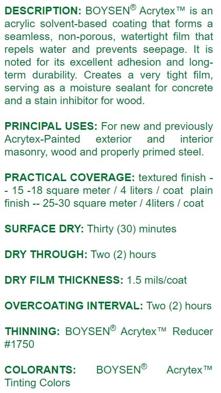 B-1750 BOYSEN ACRYTEX REDUCER | Lazada PH