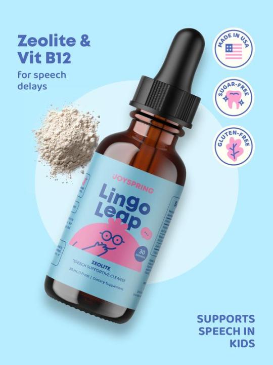 JoySpring LingoLeap for Kids - Zeolite Drops with B Vitamins - Support ...