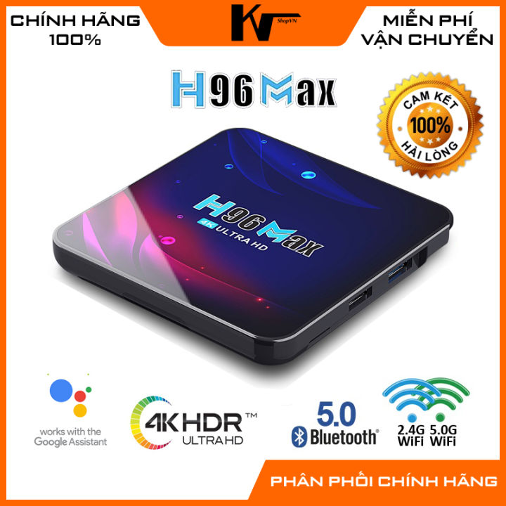 Android TV Box H96 Max, chip khủng RK3328, Wifi 5Ghz, Bluetooth 5.0 ...