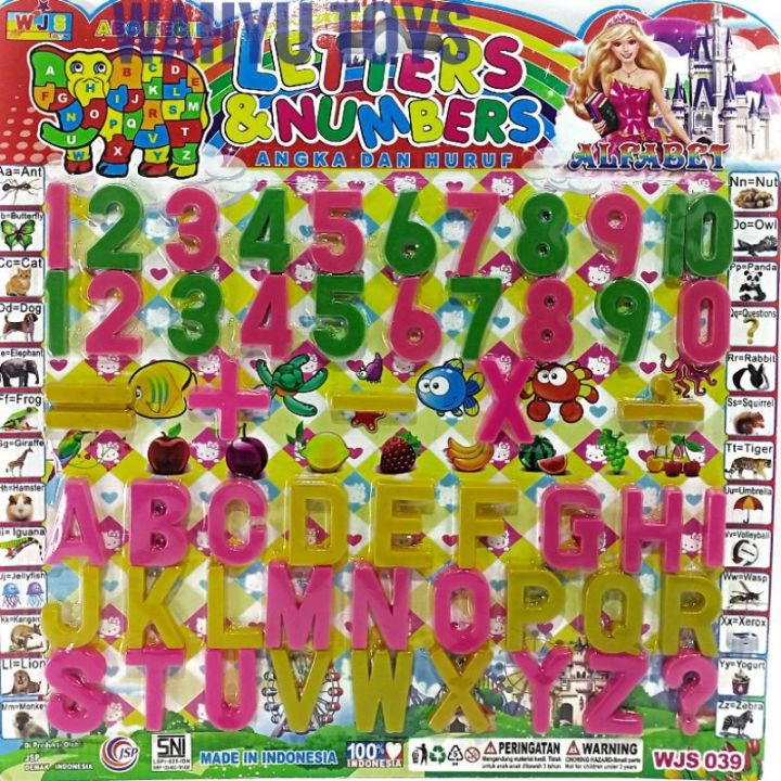 MAINAN EdUkAsI BELAJAR SUSUN HURUF DAN ANGKA ABC | Lazada Indonesia