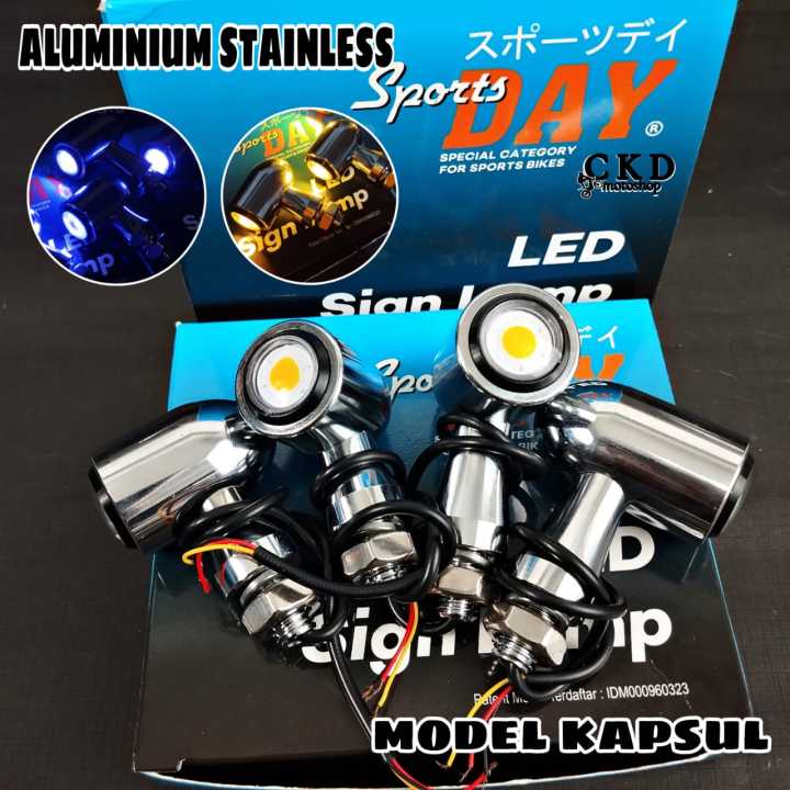RITING SEIN STAINLESS CROM RETENG BULAT PALU LED SET DEPAN BELAKANG ...