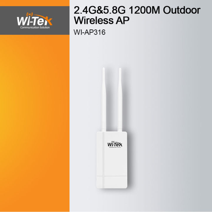 Wi-Tek WI-AP316 2.4G&5.8G 1200M Outdoor Wireless AP | Witek by EJD ...
