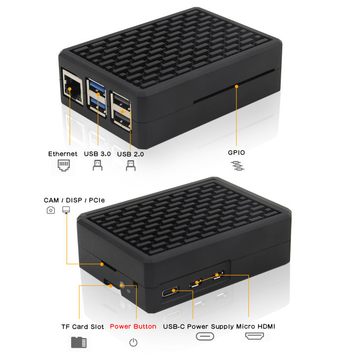 Geekworm Raspberry Pi 5 Case | Heavy- Aluminum Passive Cooling Case ... Geekworm Raspberry Pi 5 Case | Heavy- Aluminum Passive Cooling Case ...