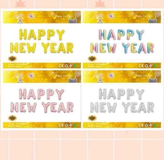 Happy New Year Letter Foil Balloon Set | Lazada PH