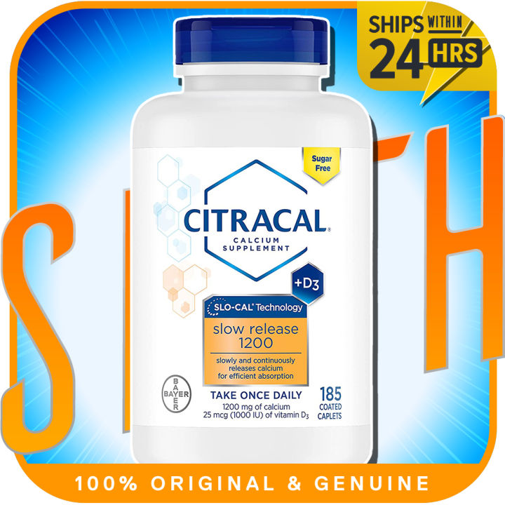 CITRACAL Slow Release 1200, 1200 mg Calcium Citrate and Calcium ...