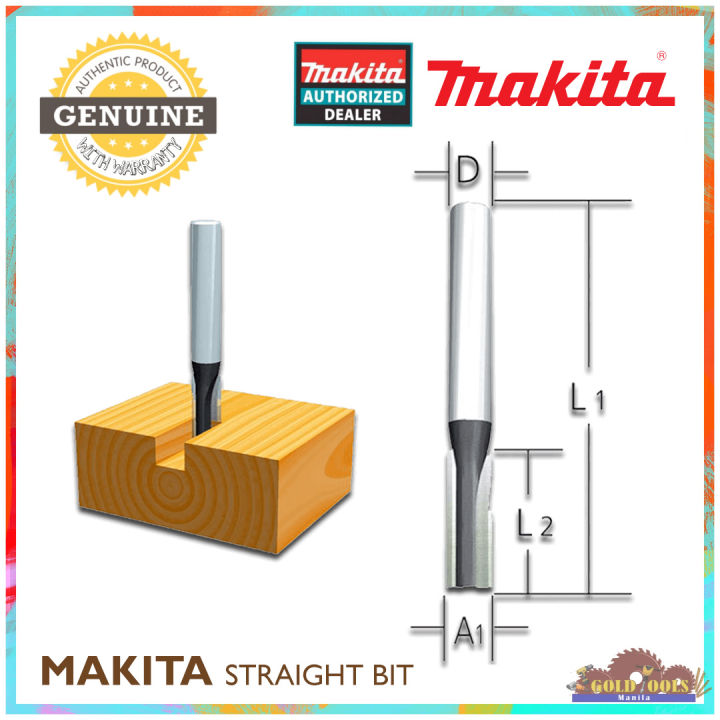 MAKITA 1/2" Shank Straight Router Bit | Lazada PH