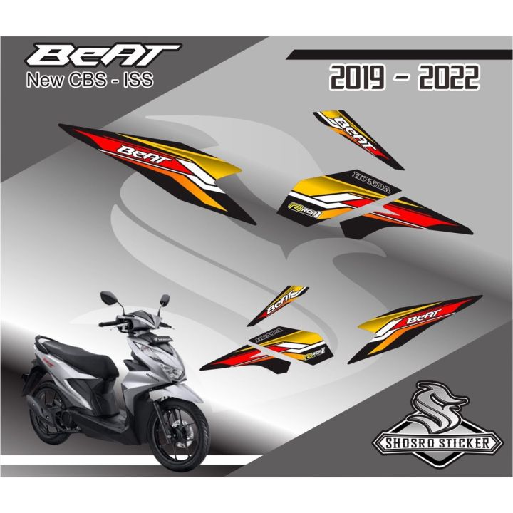 STIKER VARIASI STRIPING CUSTOM / COD STICKER VARIASI MOTOR HONDA BEAT ...