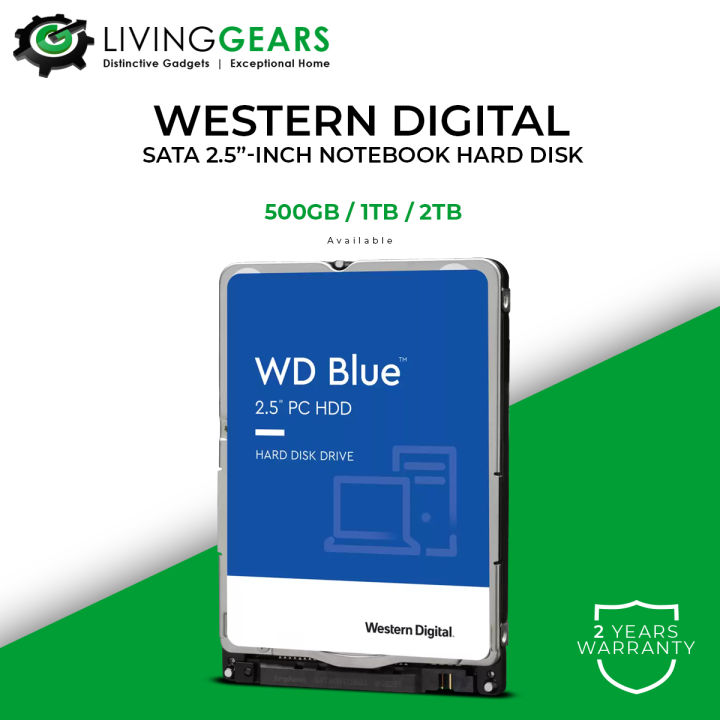 WD Western Digital Laptop Notebook SATA III 6GB/S 2.5" Hard Disk - Blue (500GB/1TB/2TB ...