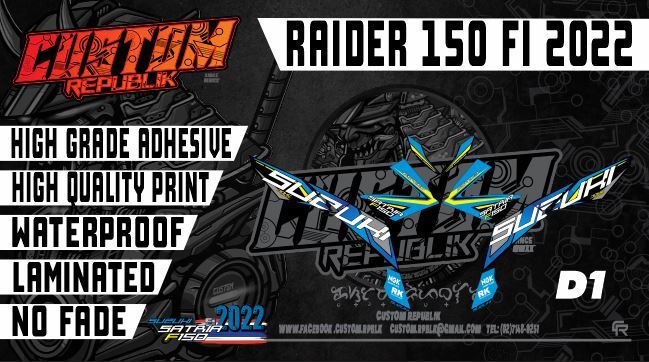 Suzuki Raider 150 FI 2022 Stock Decals Set | Lazada PH