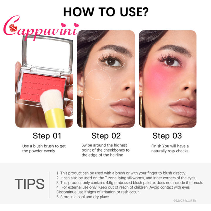 Blush Makeup Powder All Day Wear Smooth Blendable Long-lasting Blush ...