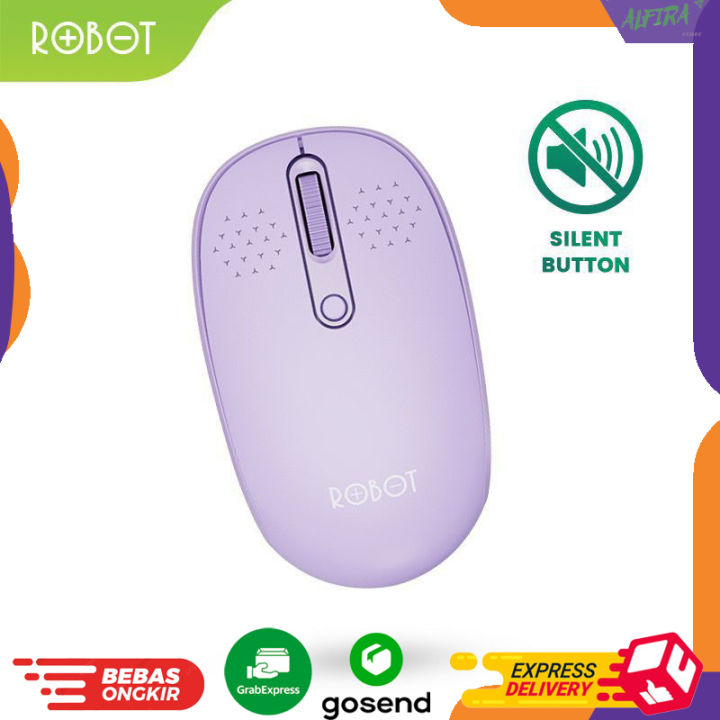 Mouse ROBOT M360 Wireless 2.4G & Bluetooth 5.0 Garansi 1 Tahun | Lazada ...