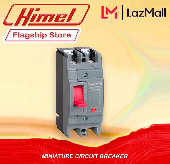 HIMEL MCCB MOLDED CASE CIRCUIT BREAKER HDM2-100 100A 2P | Lazada PH
