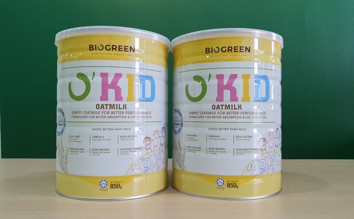 Biogreen O'Kid Oatmilk HALAL (850g x 2) | Lazada