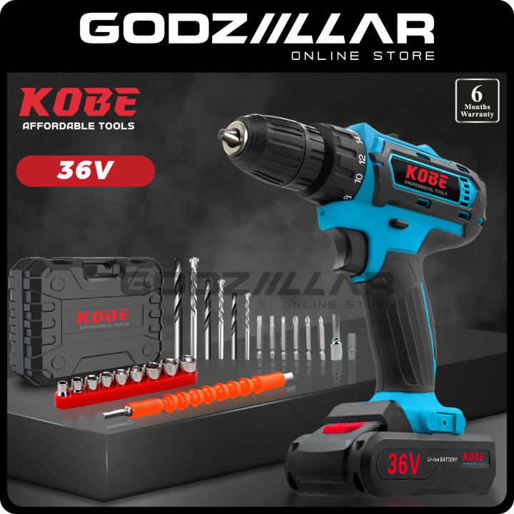 (Mega Sale) Kobe 36V Cordless Impact Drill | 2-Speed With Battery ...