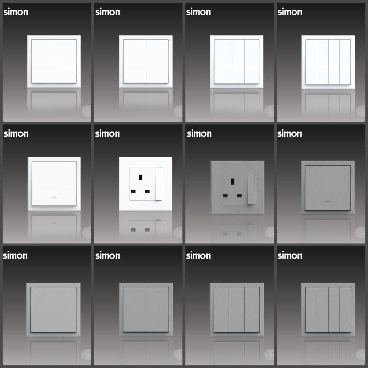 Simon E3 Switch Socket 1 Gang 13A Socket Outlet E3 Simon | Lazada