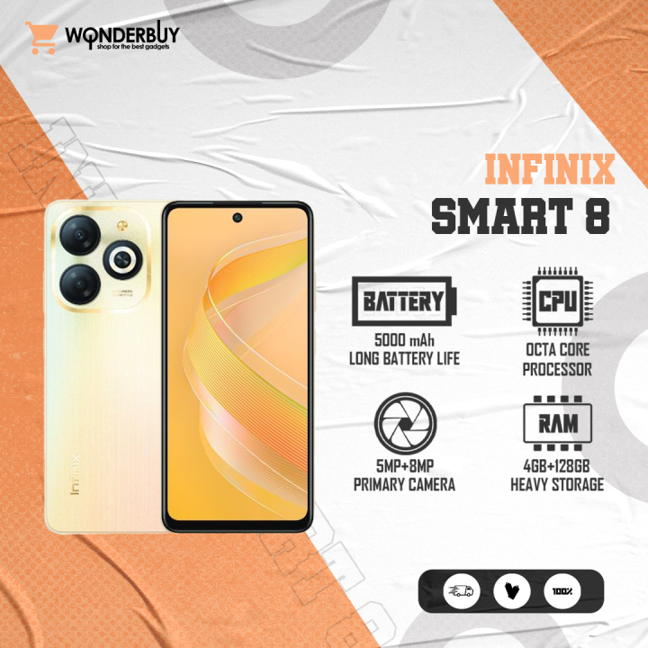 Infinix Smart 8 LTE | 4GB RAM | 128GB ROM | 6.6 inches IPS LCD ...