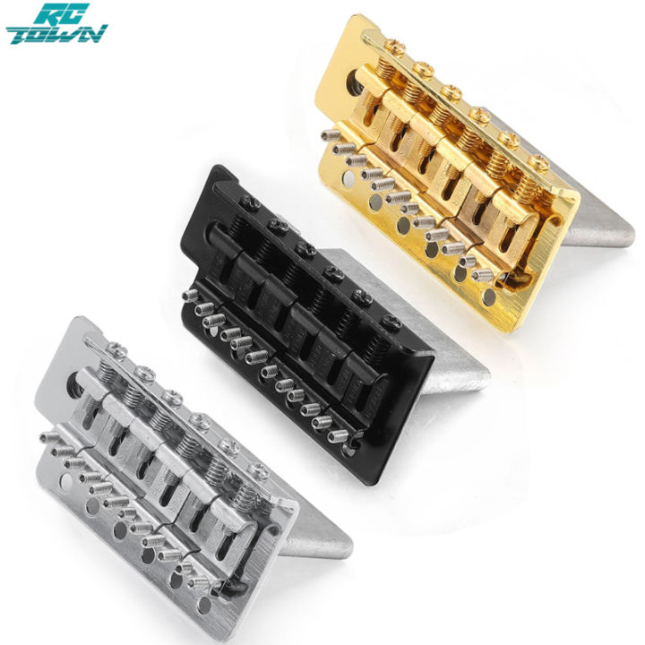 Electric Guitar Hardtail Saddle Bridge 6 String Metal Fixed Guitar ...