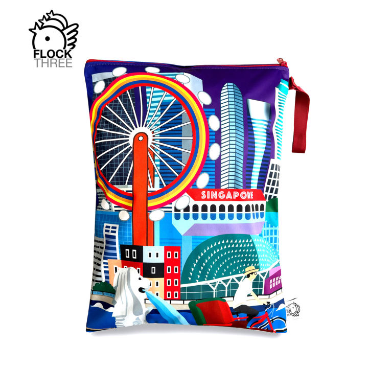 FLOCK THREE Outdoors Sports Designer model Singapore Tokyo Dry Wet Bag ...