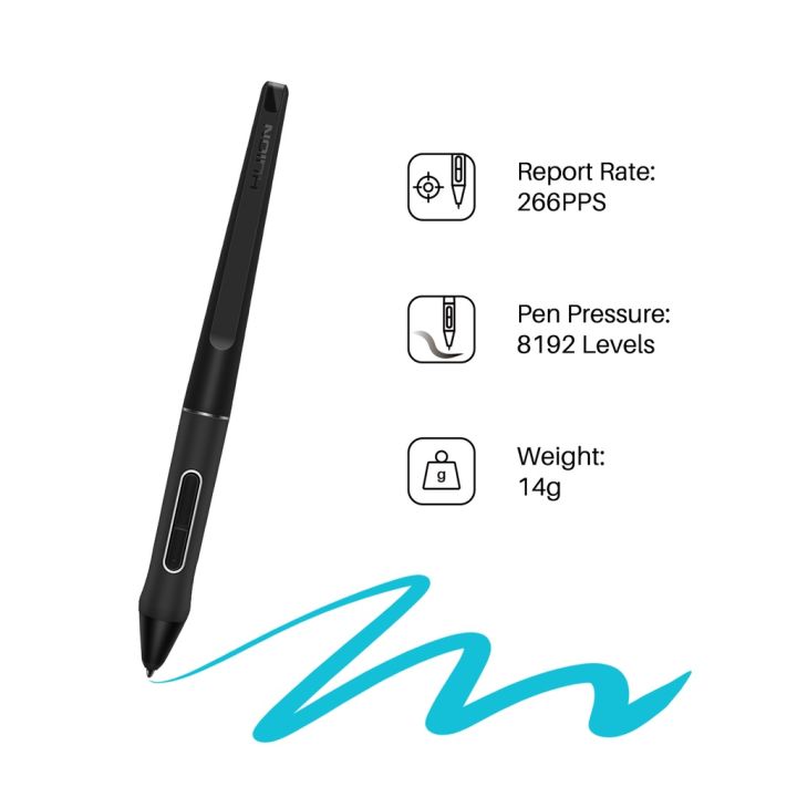 Huion PW517 flat drawing pen for Huion Kamvas 13 22 12 GS1562/GS1161 ...