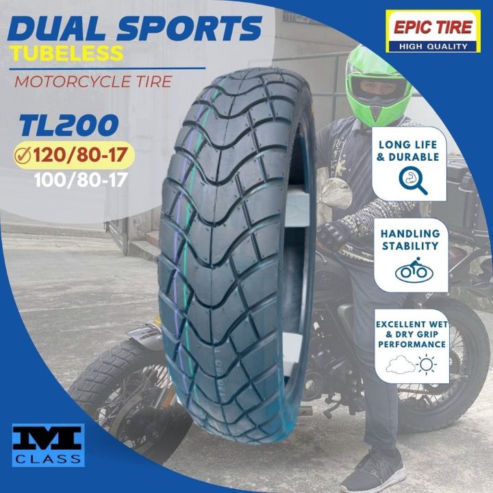 R17 TL200 DUAL SPORTS MOTORCYCLE TUBELESS TIRE FOR SUPRA GTR150; ROUSER ...