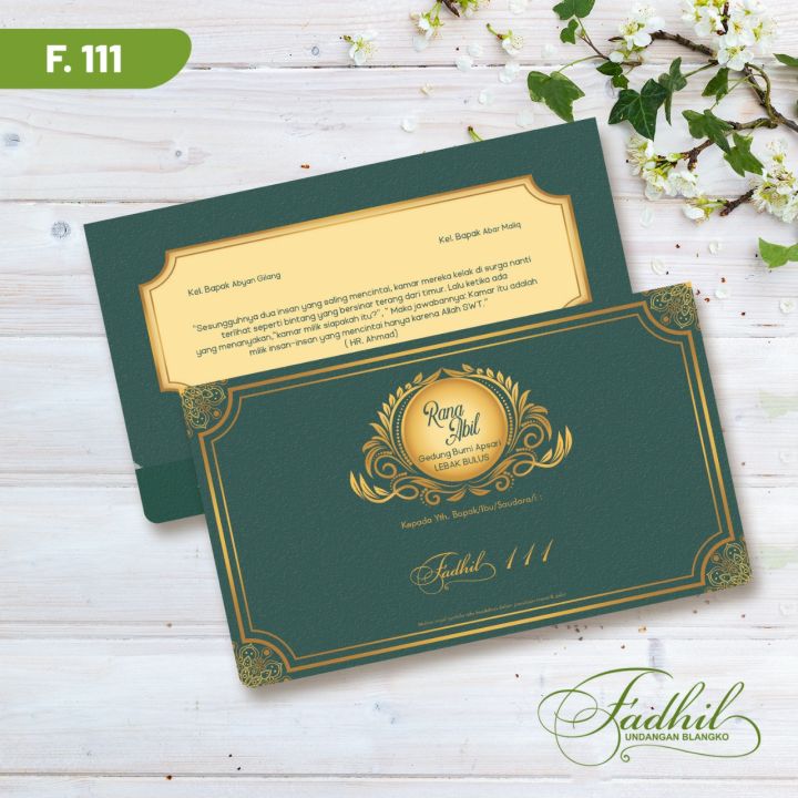 Blangko Undangan Pernikahan Fadhil 111 harga murah | Lazada Indonesia