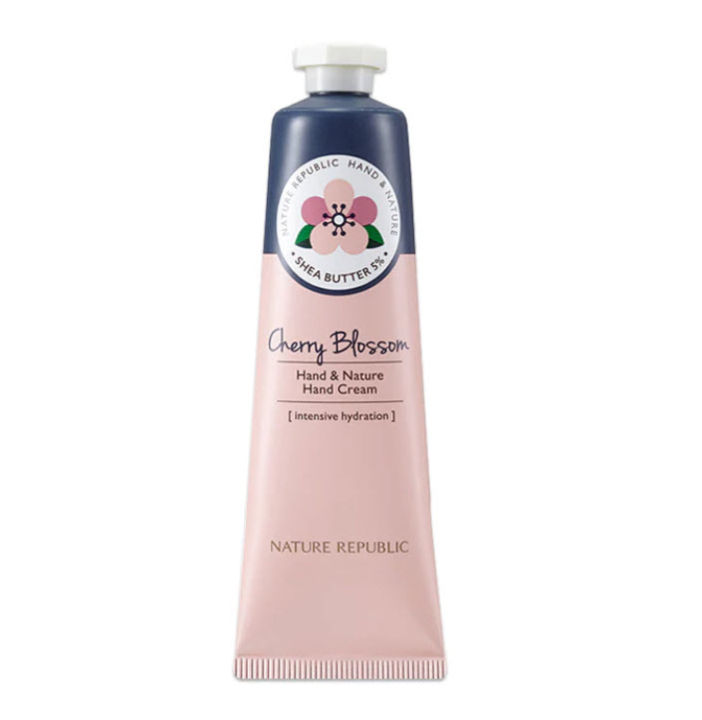 Nature Republic Cherry Blossom Hand & Nature hand cream 30ml | Lazada PH