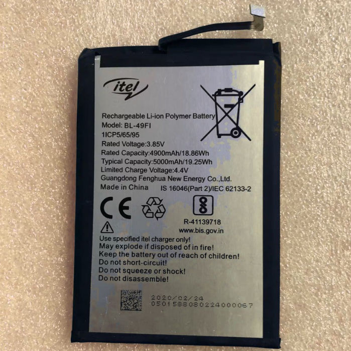 Battery for Itel P36/P37 /P36 Pro Mobile Phone Battery BL-49Fi 5000mAh ...