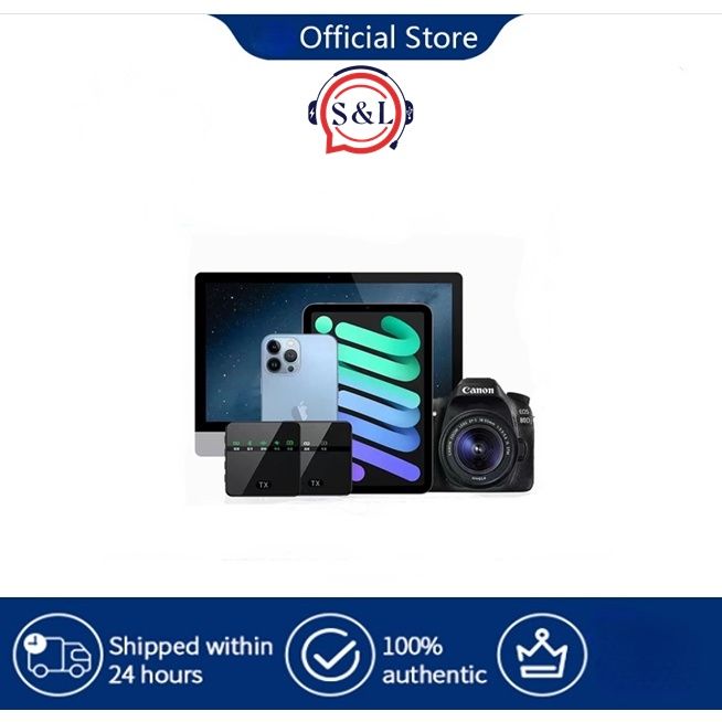 S&L SX860 Smart Wireless Lavalier Microphone For Phone Laptop DSLR ...