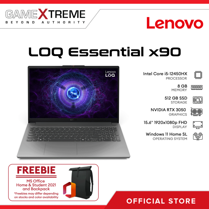 Lenovo LOQ Essential x90 83LK00A1PH 15.6" FHD i5-12450HX 8GB/512GB RTX ...