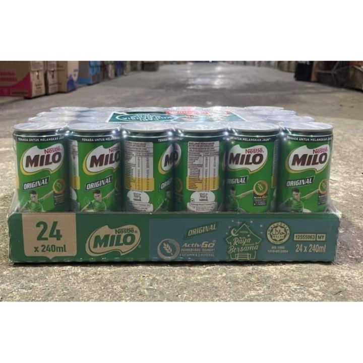 Milo Tin Asli/ Original 240mlx24tin/carton | Lazada