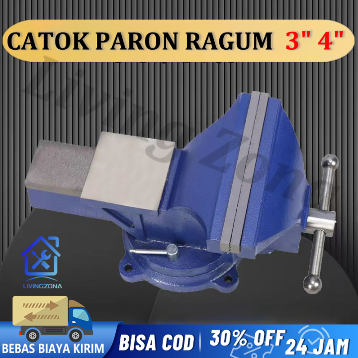 Catok Paron Ragum Besi 5" inch Bench Vice Vise Alat Jepit / Ragum Catok ...