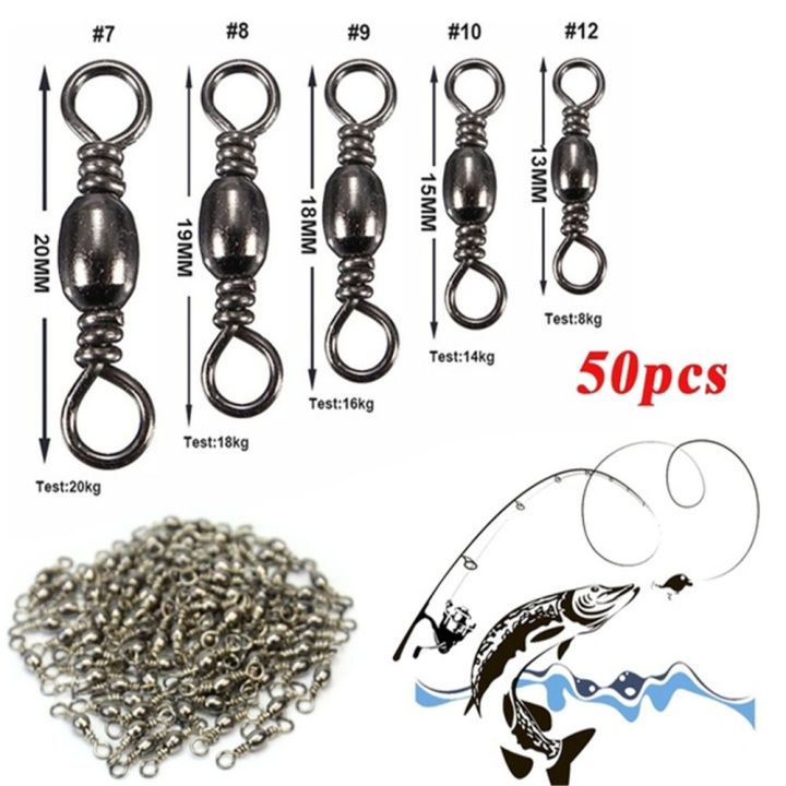 GHRDU Metal Rolling Swivels Nice Snap Fast-lock Bearing Rolling ...