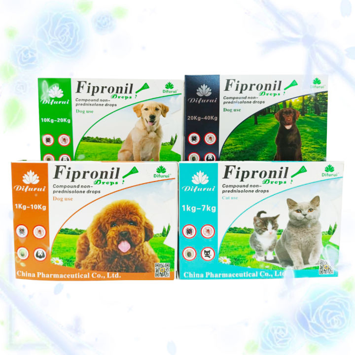 Fipronil Drops Spot-on Flea & Tick Treatment for Dogs & Cats - Sold per ...