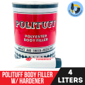 Polituff Polyester Body Filler with Hardener 4 Liters (1 Gallon) Impact ...