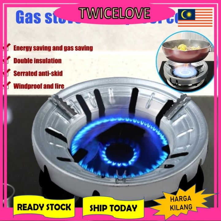 TWICELOVE MALAYSIA-Stainless Iron Gas Stove Fire Wind Proof Energy ...