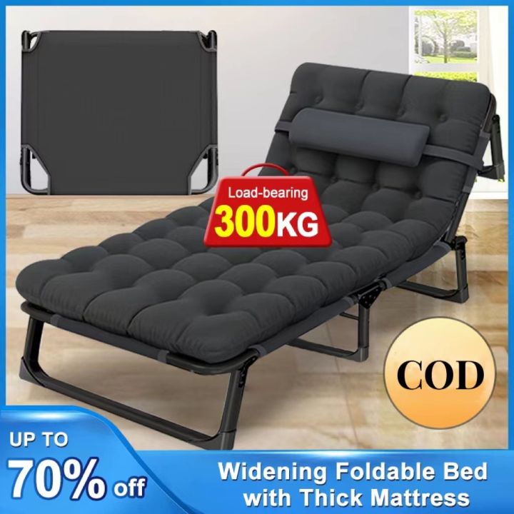 COD ♂℡Folding Bed Portable Bed Nap Bed Single Escort Bed Adjustable ...