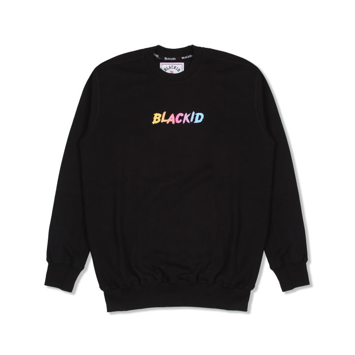 Black ID - Crewneck Lengan Panjang Pria Hitam | CN Zord | Lazada Indonesia