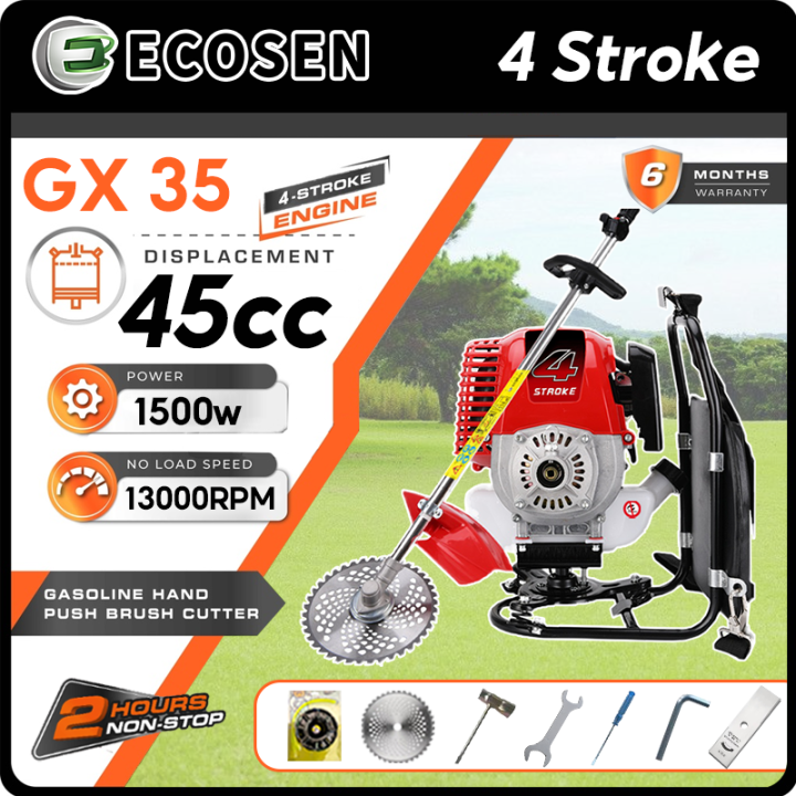 ECOSEN Mesin Potong Rumput Gendong 4 Tak Brush Cutter 4 Stroke /Mesin ...