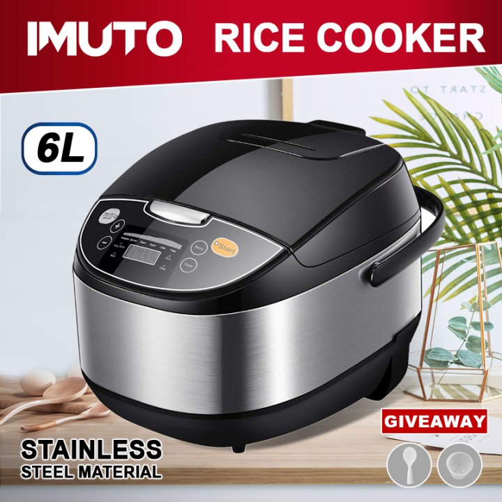 IMUTO Rice Cooker 4L/6L Multi Functional Rice Cooker Thickened Non Stick Inner Pot Household ...