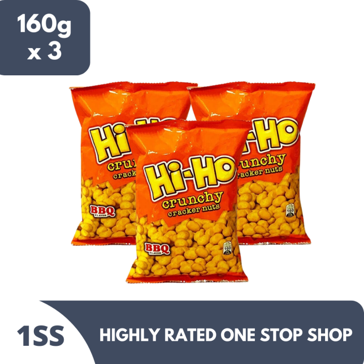 HiHo crunchy Cracker Nuts BBQ 160g x 3 | Lazada PH