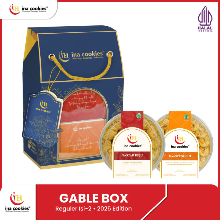 Hampers Lebaran 2025 Gable Box isi 2 Toples Reguler Kue Kering Premium ...