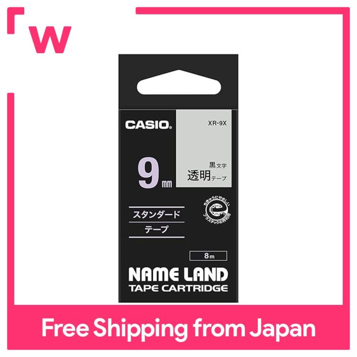 Casio Nameland Label Writer Tape 9mm Transparent XR-9X | Lazada PH