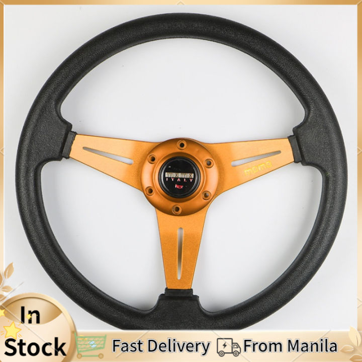 MOMO 14 Inch Sport Racing Steering Wheel Car Steering Wheel CAR ( UNIVERSAL ) | Lazada PH