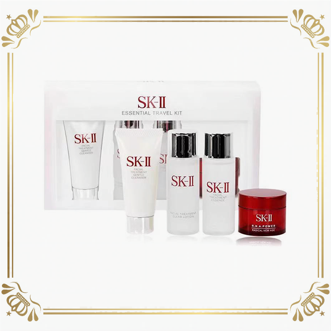 100% Authentic SK-ll SKll SK2 Essential Travel Kit Set 4 items 4 in 1 Christmas Gift Set Facial ...