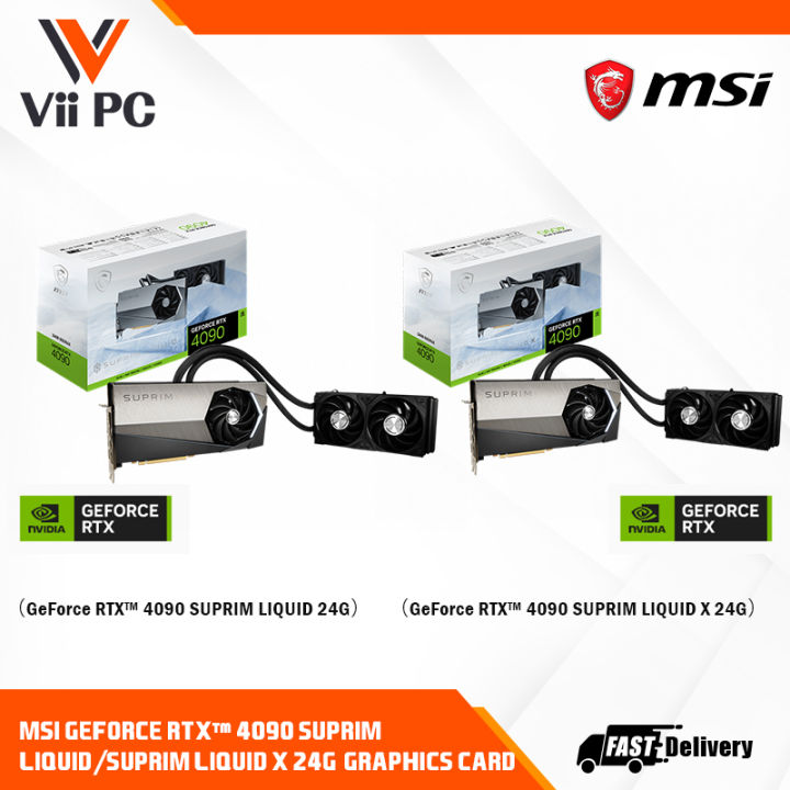 MSI Nvidia Geforce RTX 4090 SUPRIM LIQUID/ SUPRIM LIQUID X 24G GDDR6X TORX FAN 5.0 Metal ...