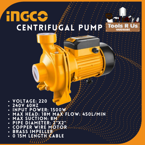 INGCO CENTRIFUGAL PUMP 1500W MHF15001-5 | POWER TOOLS | MERVILLE ...