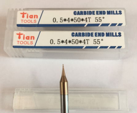 Dao phay hợp kim siêu nhỏ D0.5 + D0.6 + D0.7 + D0.8 - Gia Công Thép - Inox. Độ cứng vật liệu dao ...