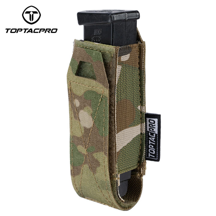 TOPTACPRO Tactical Mag Pouch Laser Cut 9mm SMG Single Mag Pouch LSR Mag ...