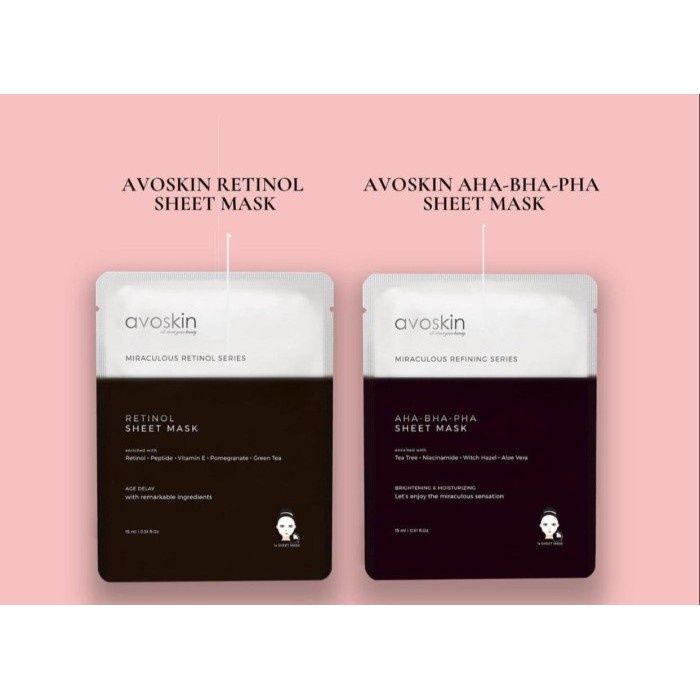 AVOSKIN SHEET MASK 15ml | Lazada Indonesia