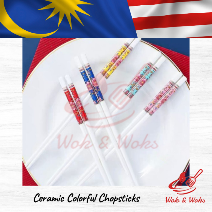 Classic Ceramic Chopsticks / Penyepit Seramik Klasik (1 Pair) | Lazada